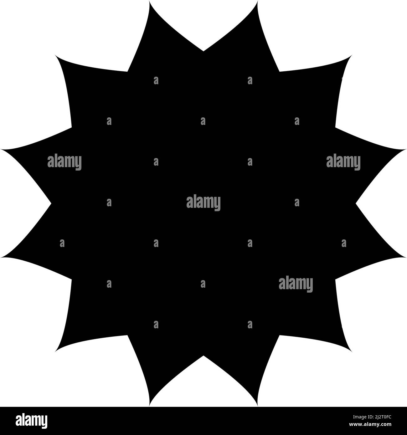 Price tag, label. Starburst, sunburst shape. Blank, empty price flash ...
