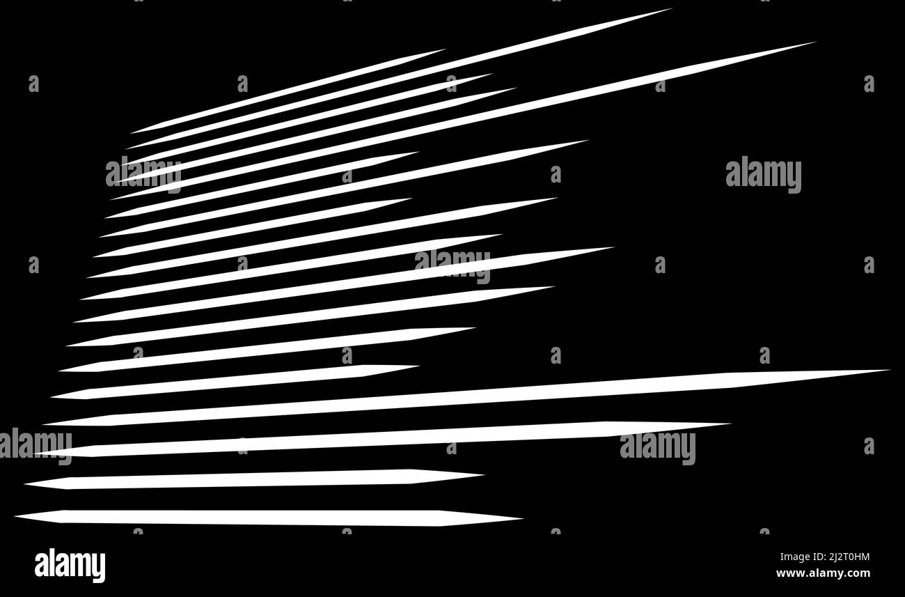 3D dynamic lines, stripes element in perspective geometric vector ...