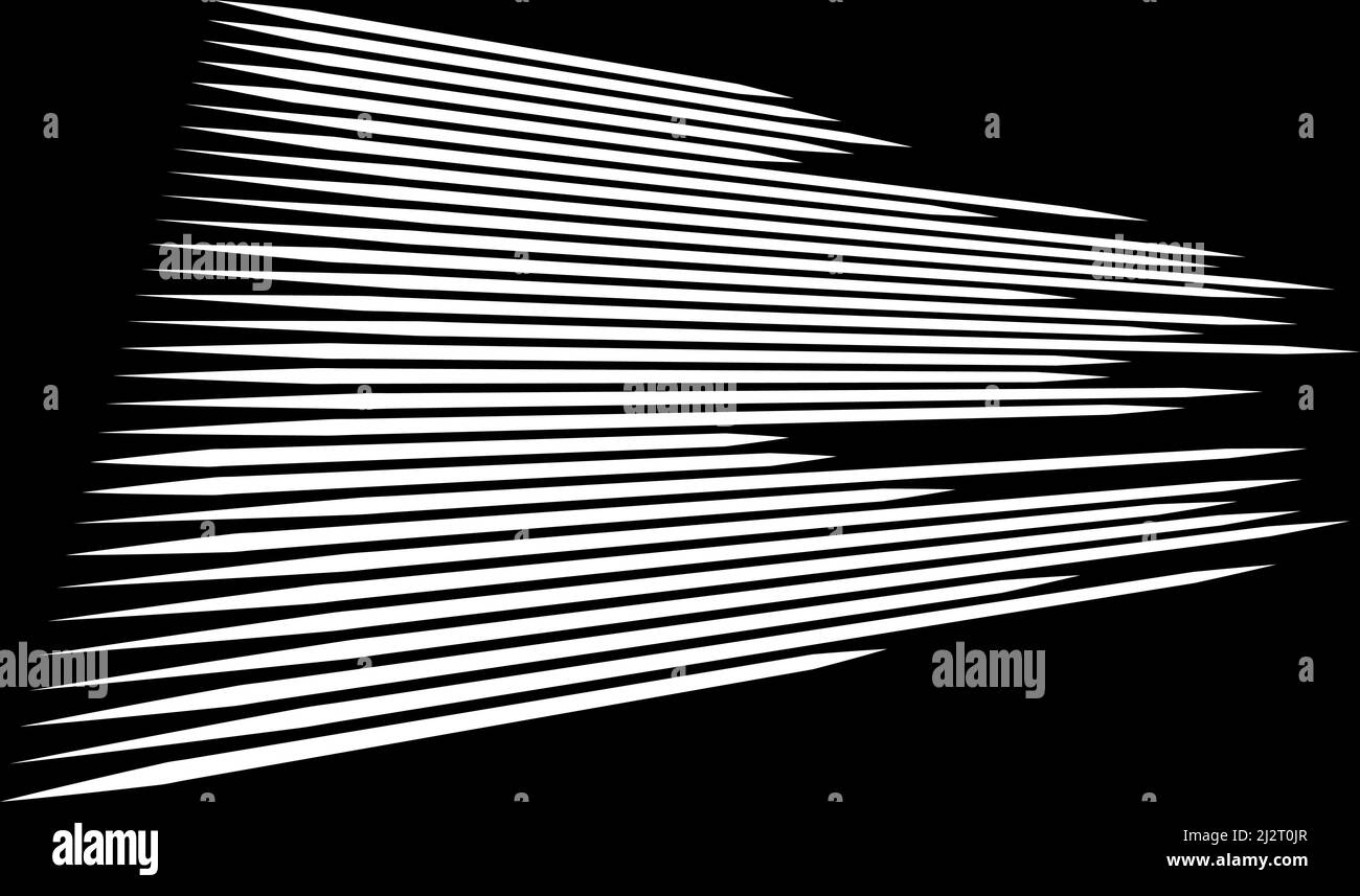 3D dynamic lines, stripes element in perspective geometric vector ...