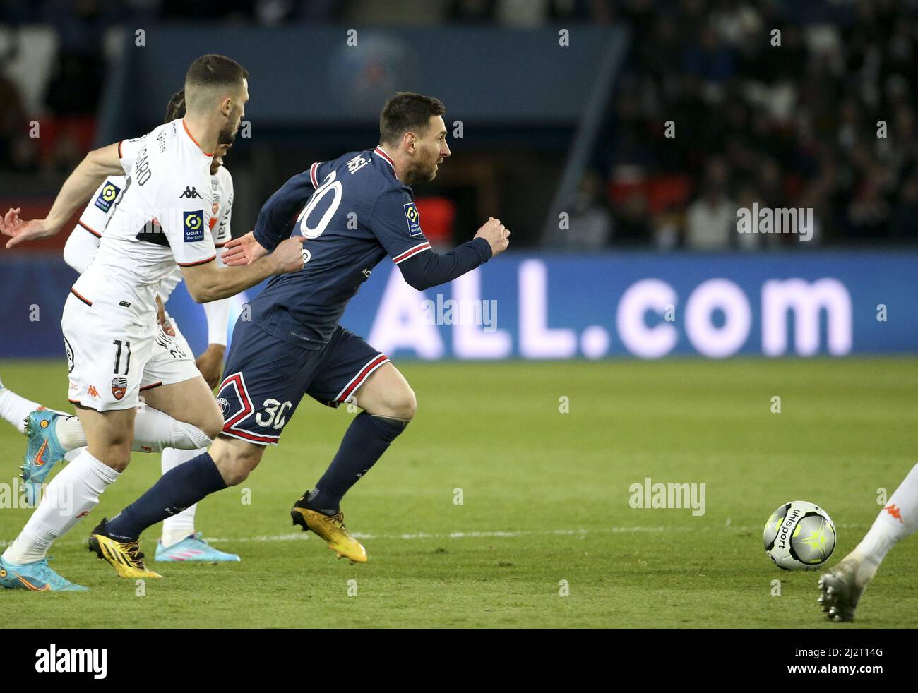 Lionel Messi of PSG during the French championship Ligue 1 football ...