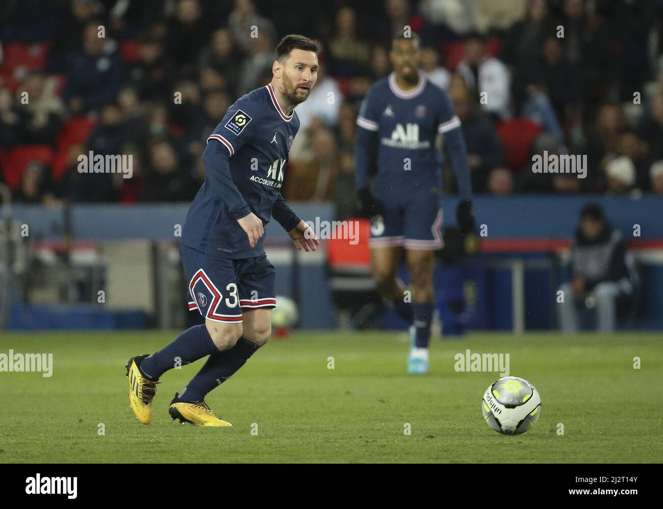 Lionel Messi of PSG during the French championship Ligue 1 football ...