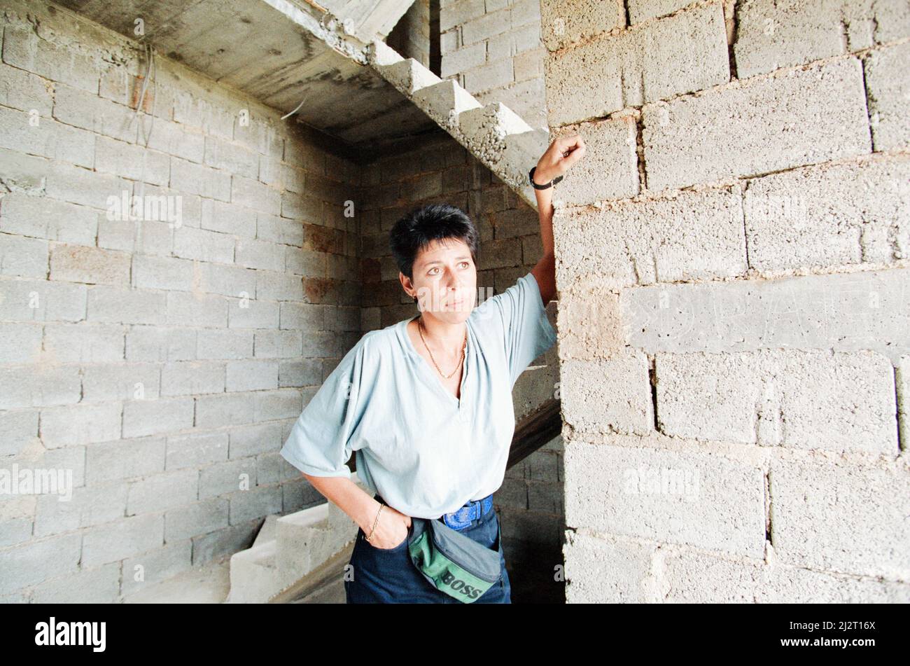 Sally Becker, British Aid Worker pictured August 1993. Returns to ...