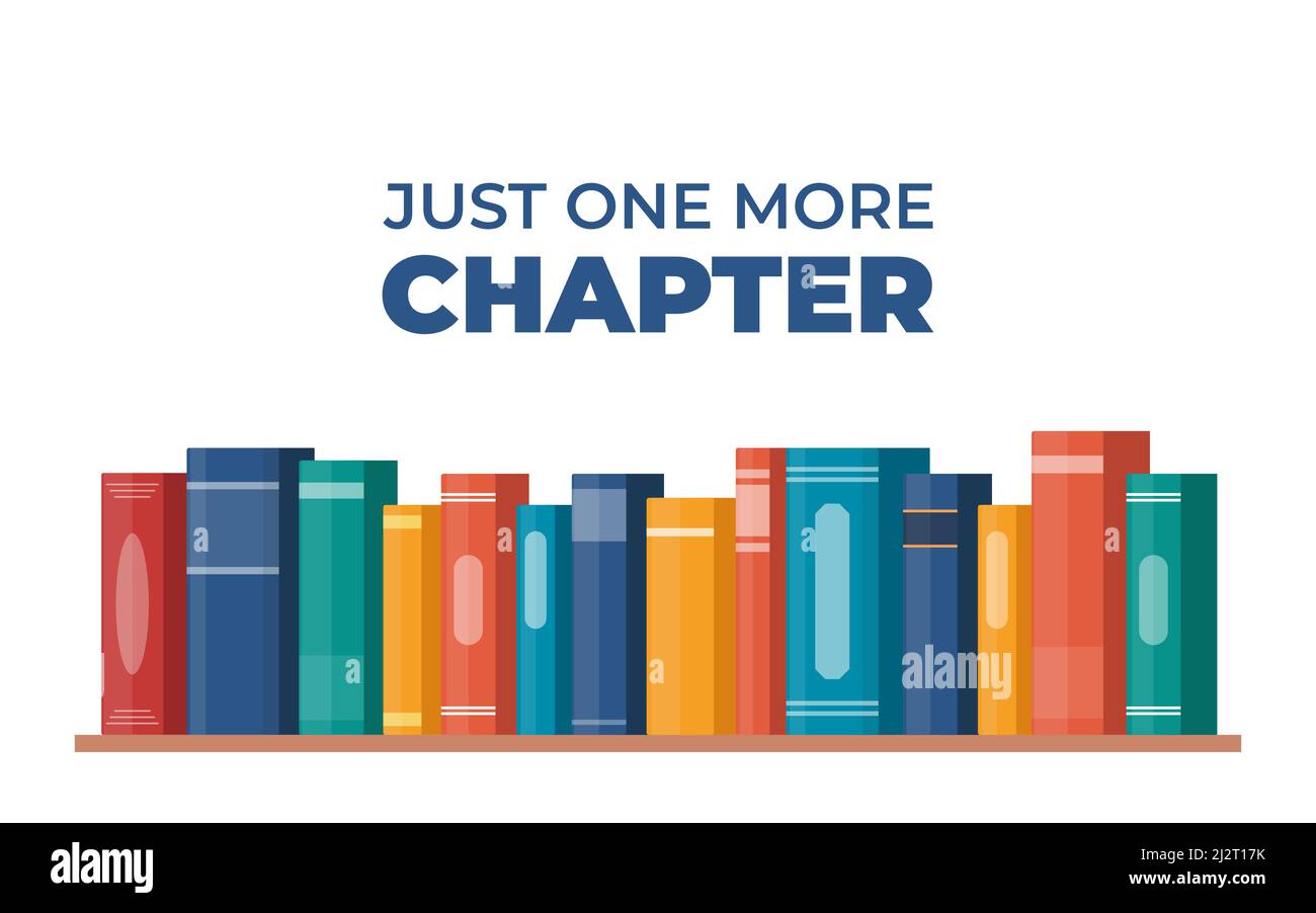 Just one more Chapter. Inspirational motivational quote. Cute lettering ...