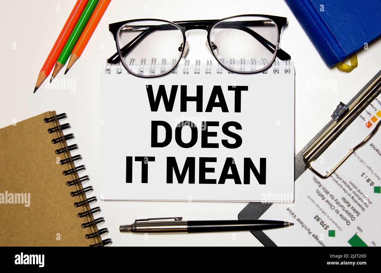 Word writing text What Does It Mean question. Business concept for Give ...