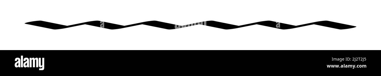 Wavy, zigzag, waving, criss-cross lines stripes, horizontal dividers ...