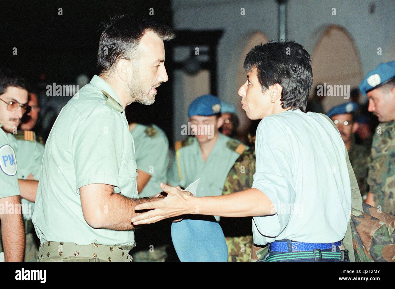 Sally Becker, British Aid Worker pictured August 1993. Returns to ...
