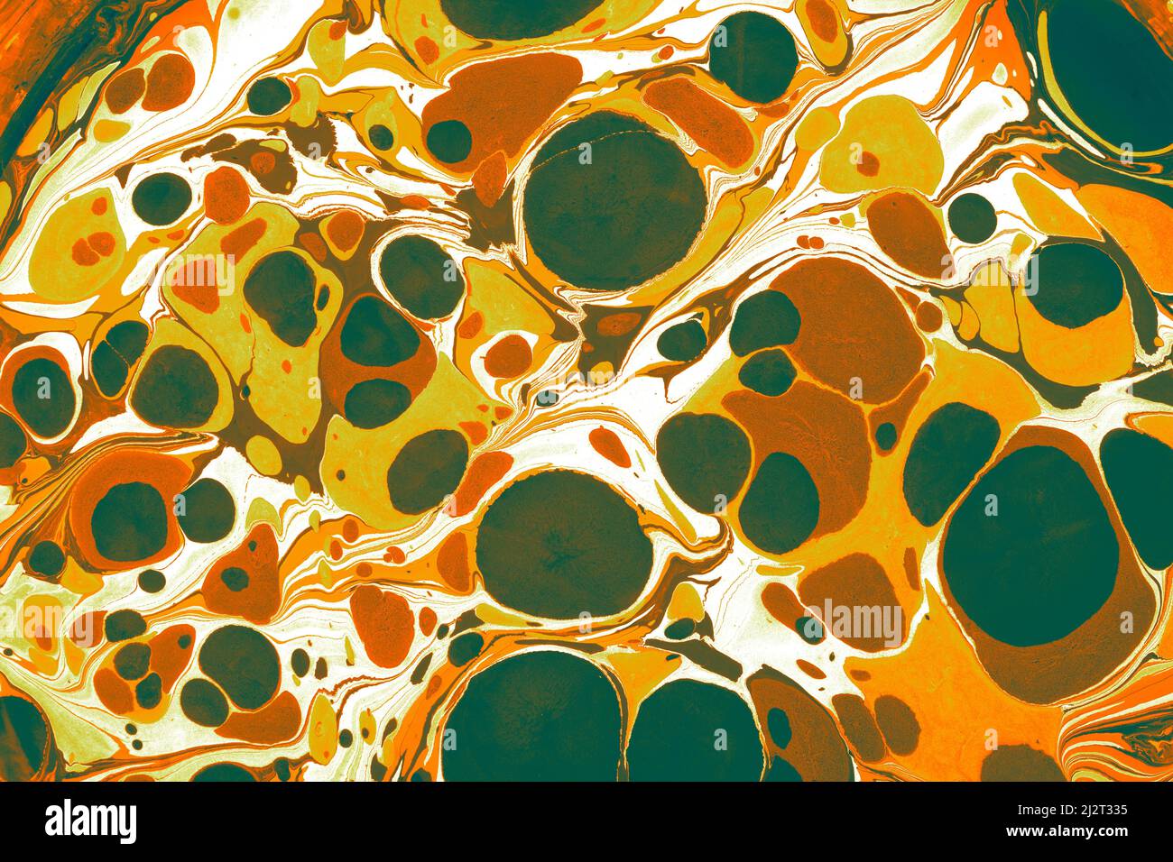 Ebru marbling handmade art, traditional Ebru technique. abstract ...