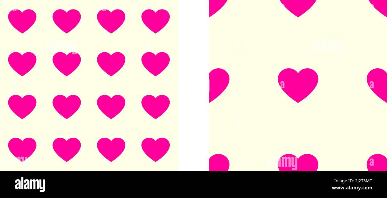 Pink/purple seamless, repeatable heart shape, icon pattern, texture ...