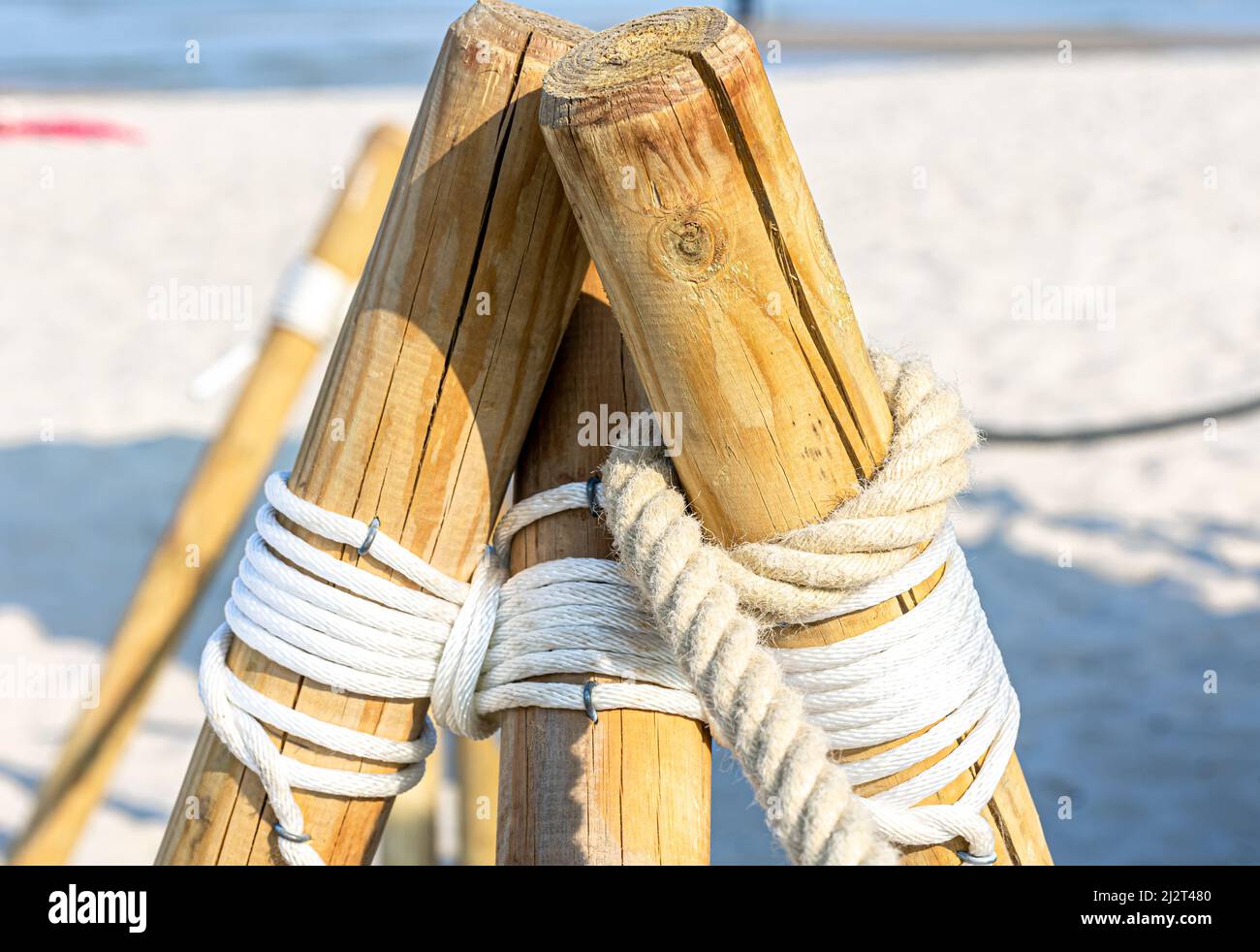 Wooden posts shore sky sunset beach hi-res stock photography and images ...