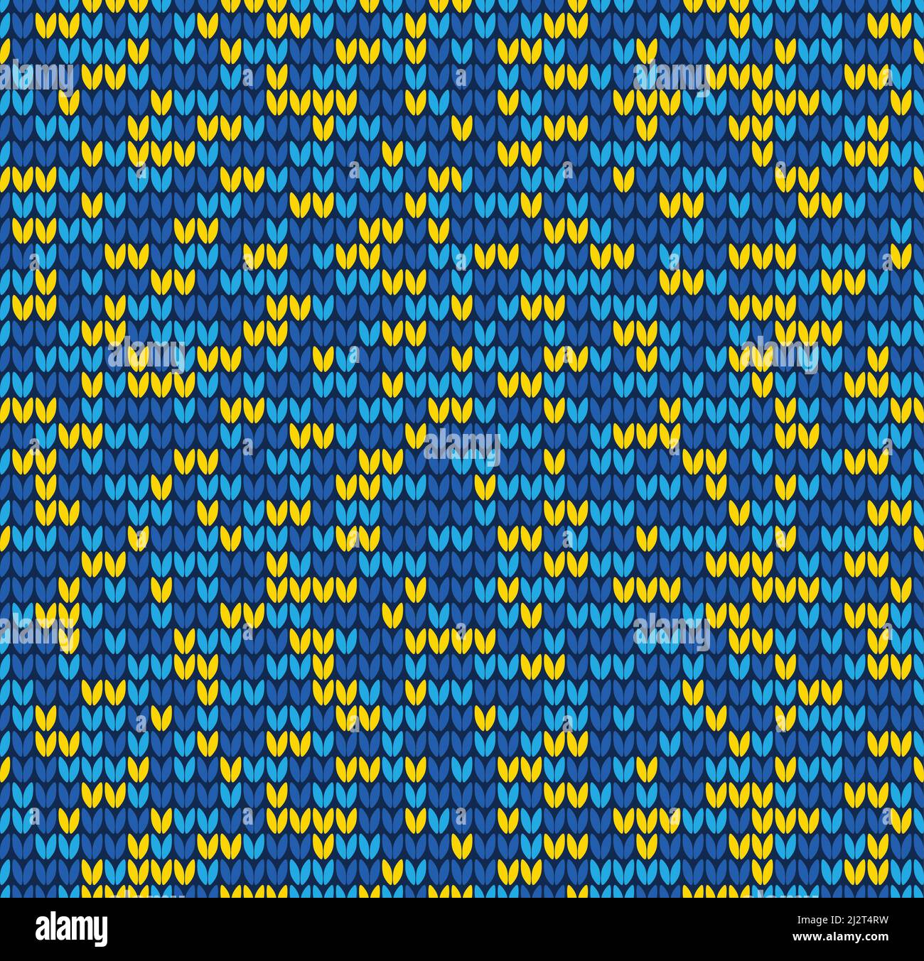 Abstract knitting pattern Ukrainian color Stock Vector Image & Art - Alamy