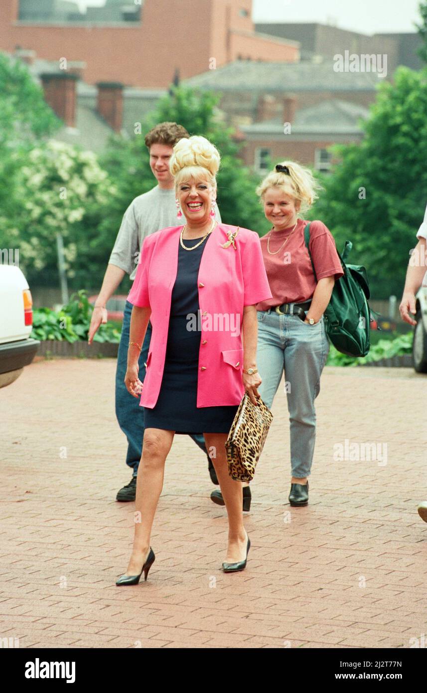 Julie Goodyear is pictured outside the set of 'Coronation Street ...