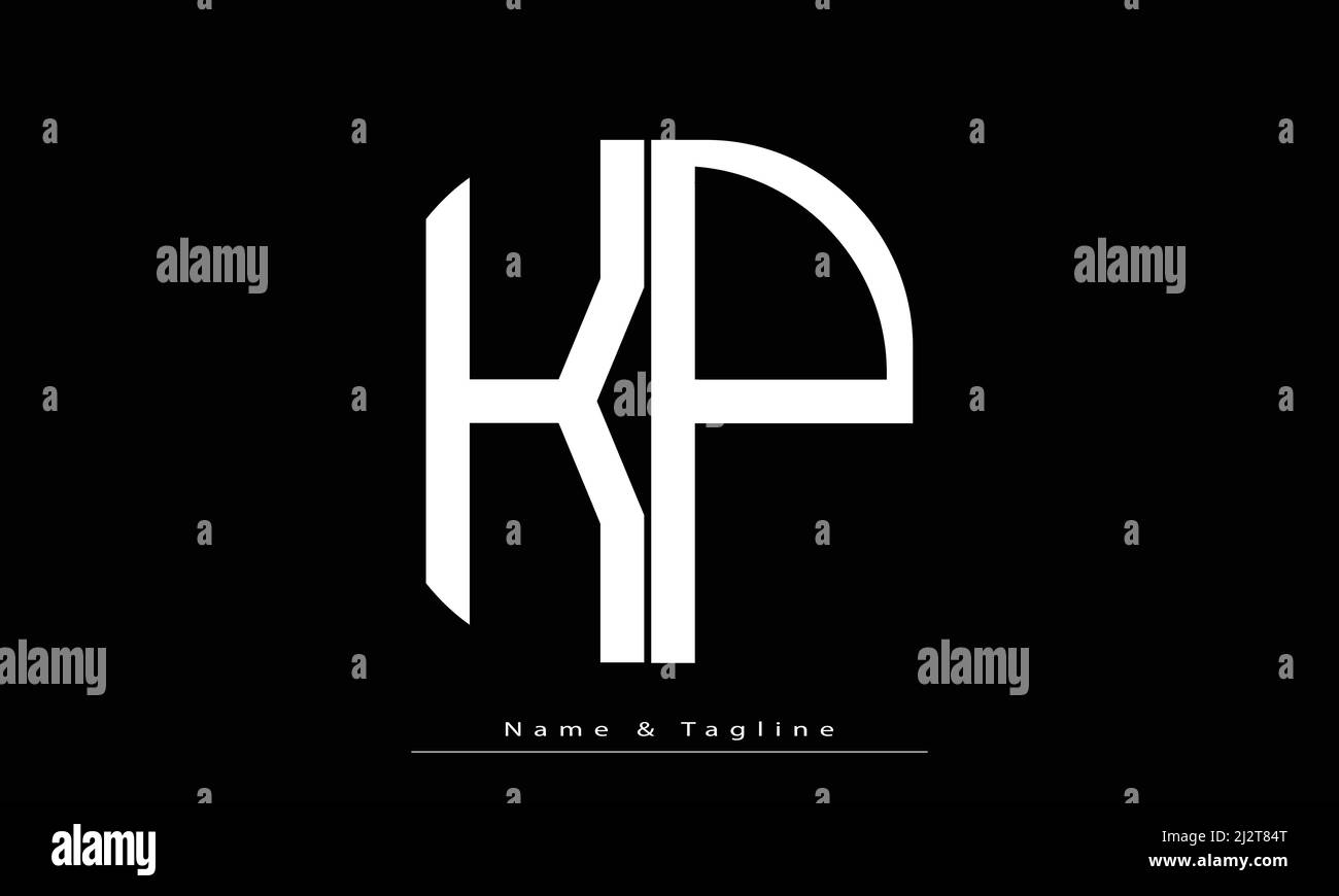 Alphabet letters Initials Monogram logo KP , PK Stock Vector Image & Art - Alamy