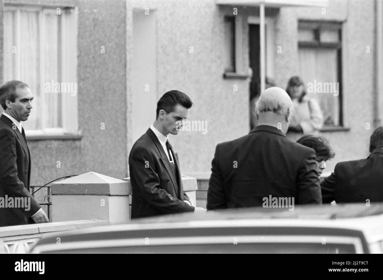 The day of the funeral of James Bulger, Kirkby. Pictured, Ralph Bulger ...