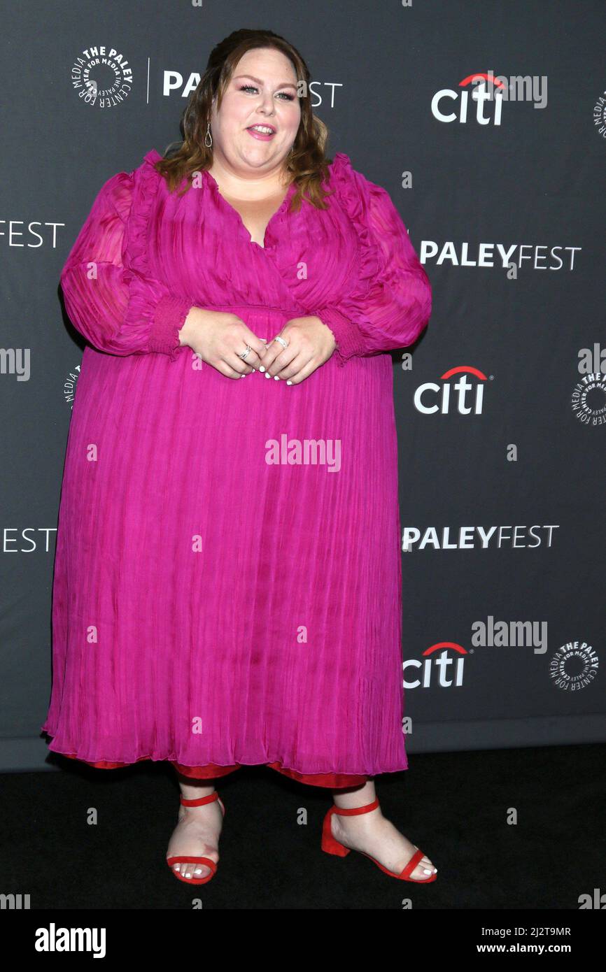 Los Angeles, CA. 2nd Apr, 2022. Chrissy Metz at arrivals for THIS IS US ...