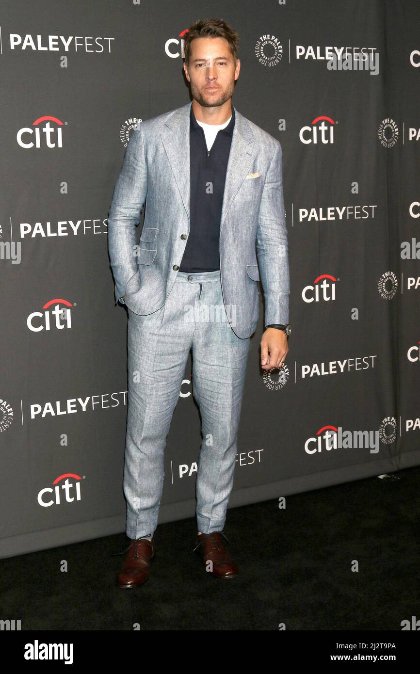 Los Angeles, CA. 2nd Apr, 2022. Justin Hartley at arrivals for THIS IS ...