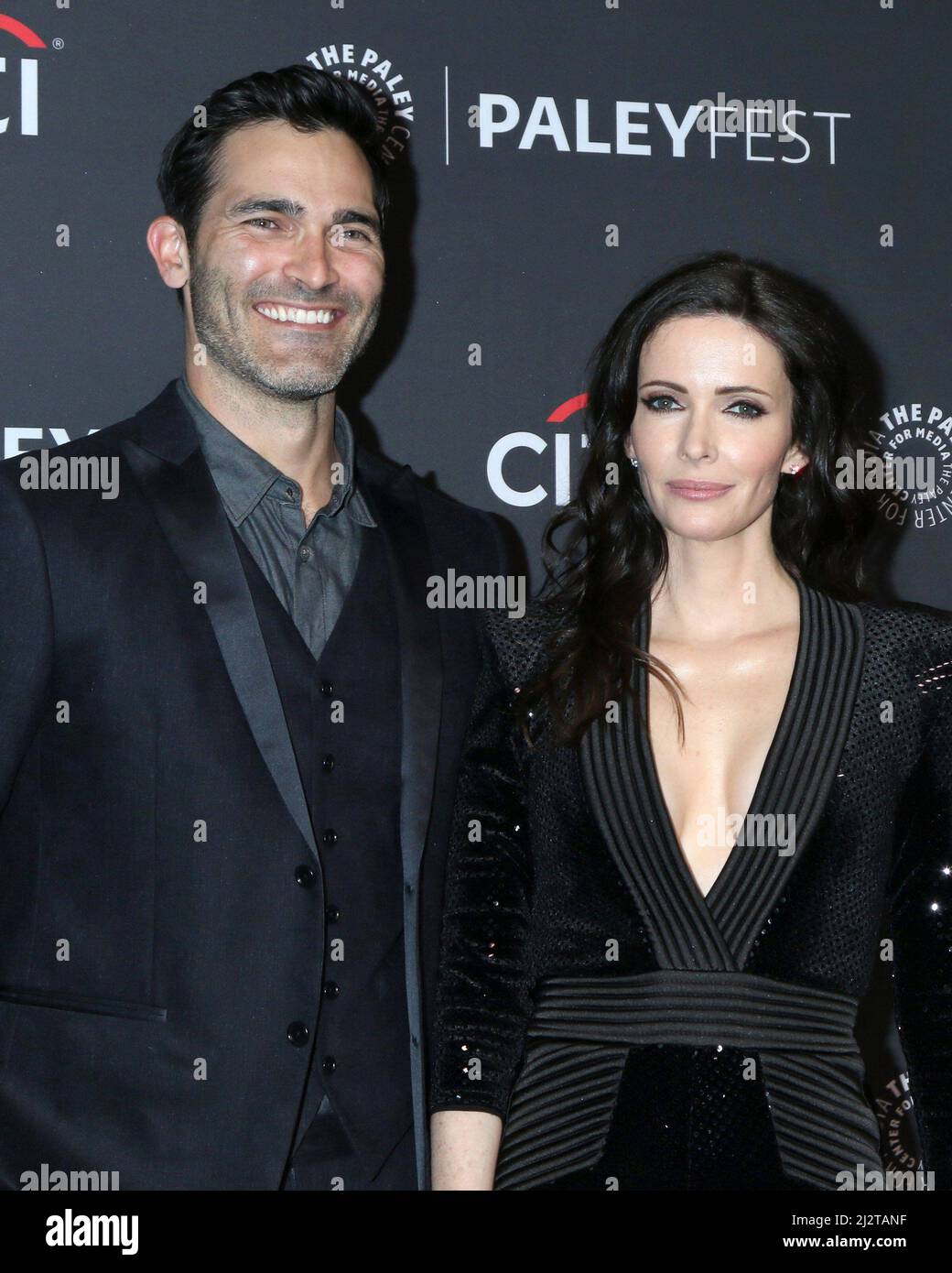 Los Angeles, CA. 3rd Apr, 2022. Tyler Hoechlin, Bitsie Tulloch aka ...