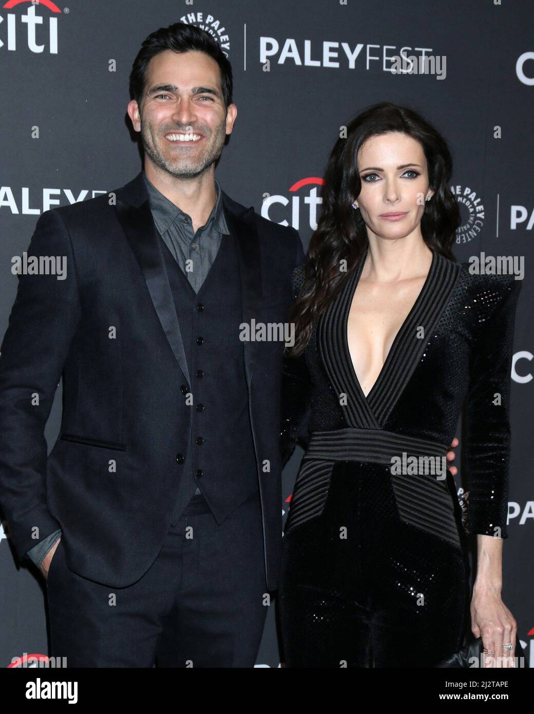 Los Angeles, CA. 3rd Apr, 2022. Tyler Hoechlin, Bitsie Tulloch aka ...