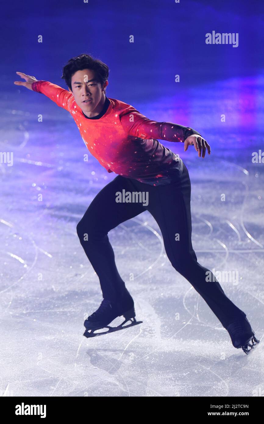 Towa Pharmaceutical RACTAB Dome, Osaka, Japan. 2nd Apr, 2022. Nathan Chen, APRIL 2, 2022 ...