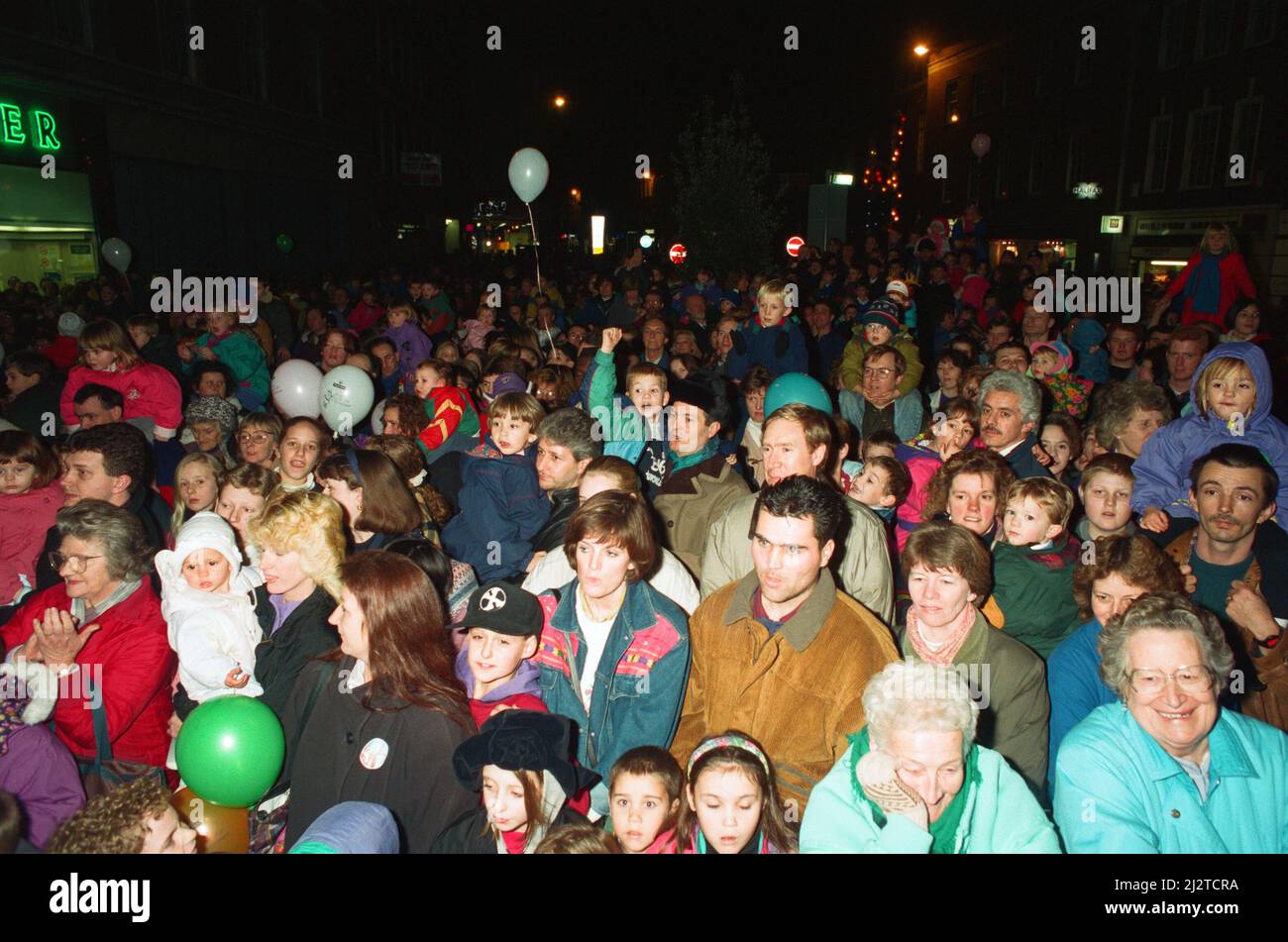 Christmas light switch on at Broad Street Mall, Reading. 25th November ...