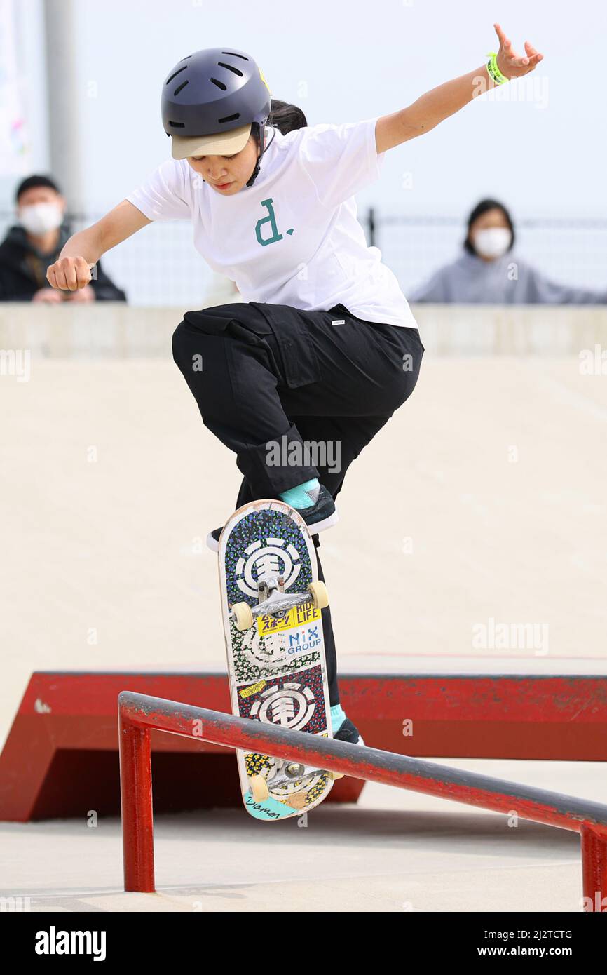 Mie, Japan. 2nd Apr, 2022. Funa Nakayama Skateboarding : The 1st Mynavi ...