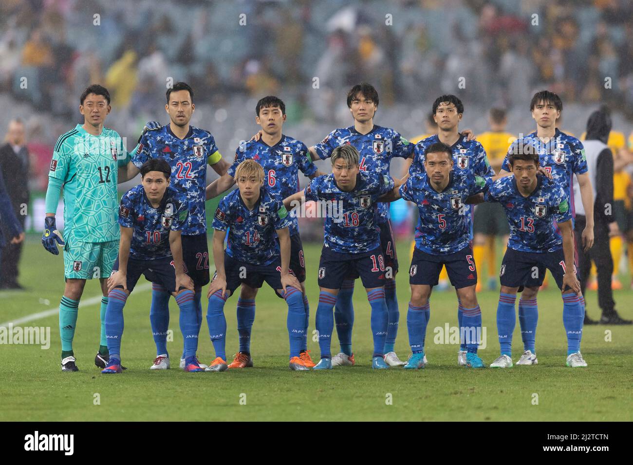 Japan team group line up jpn march hi-res stock photography and images ...