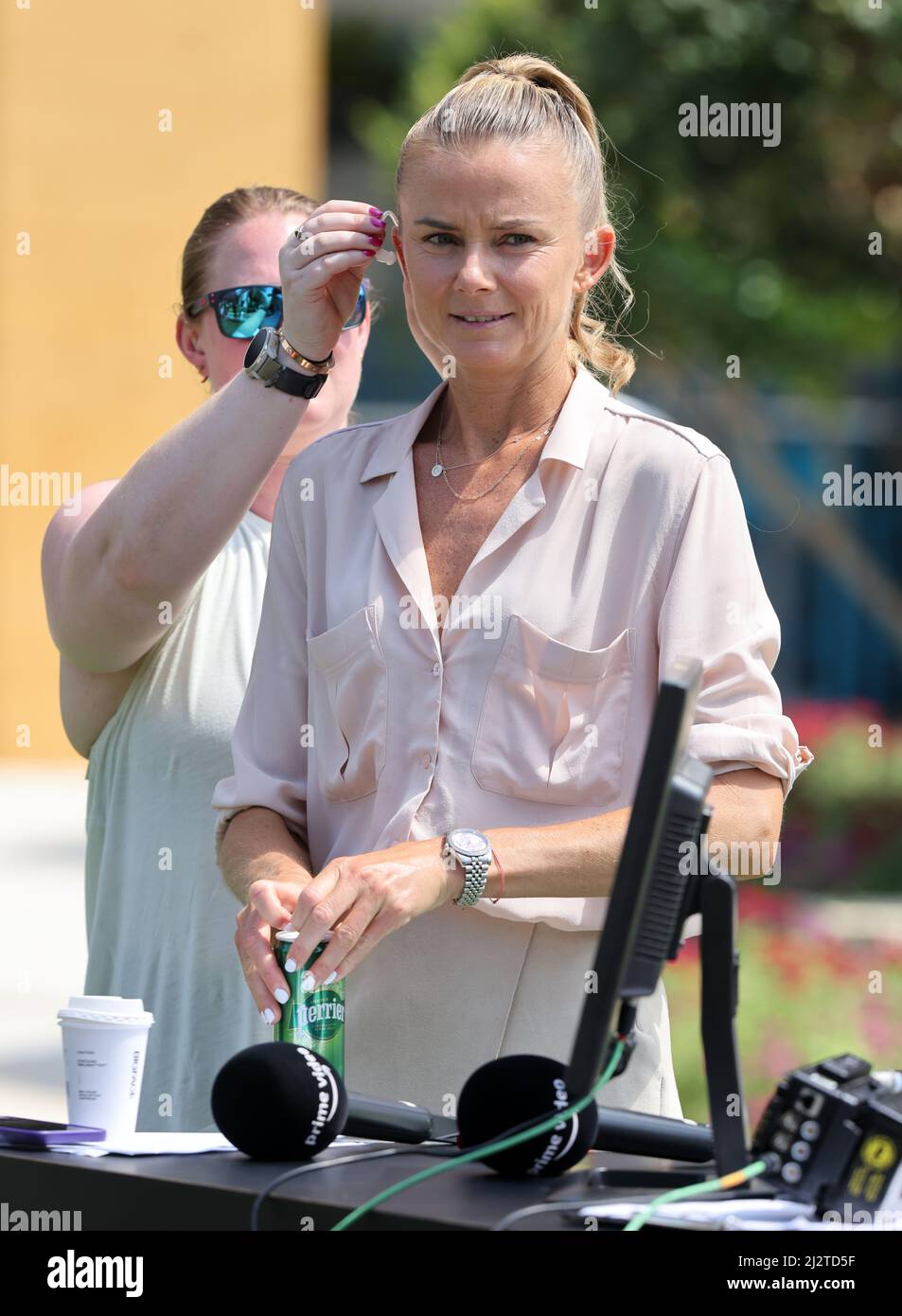 MIAMI GARDENS, FLORIDA - APRIL 03: Daniela Hantuchova at the Miami Open ...