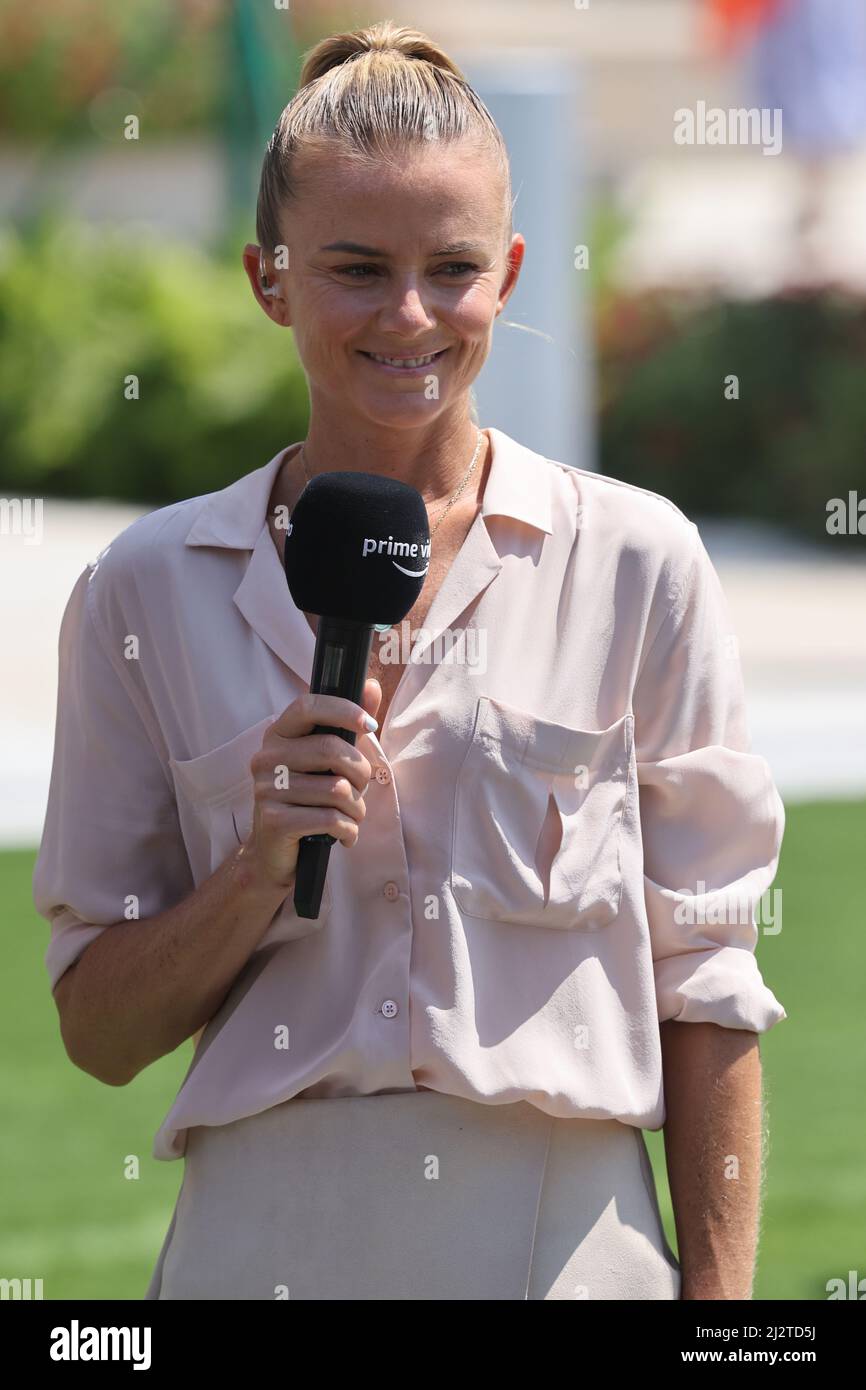 MIAMI GARDENS, FLORIDA - APRIL 03: Daniela Hantuchova at the Miami Open ...