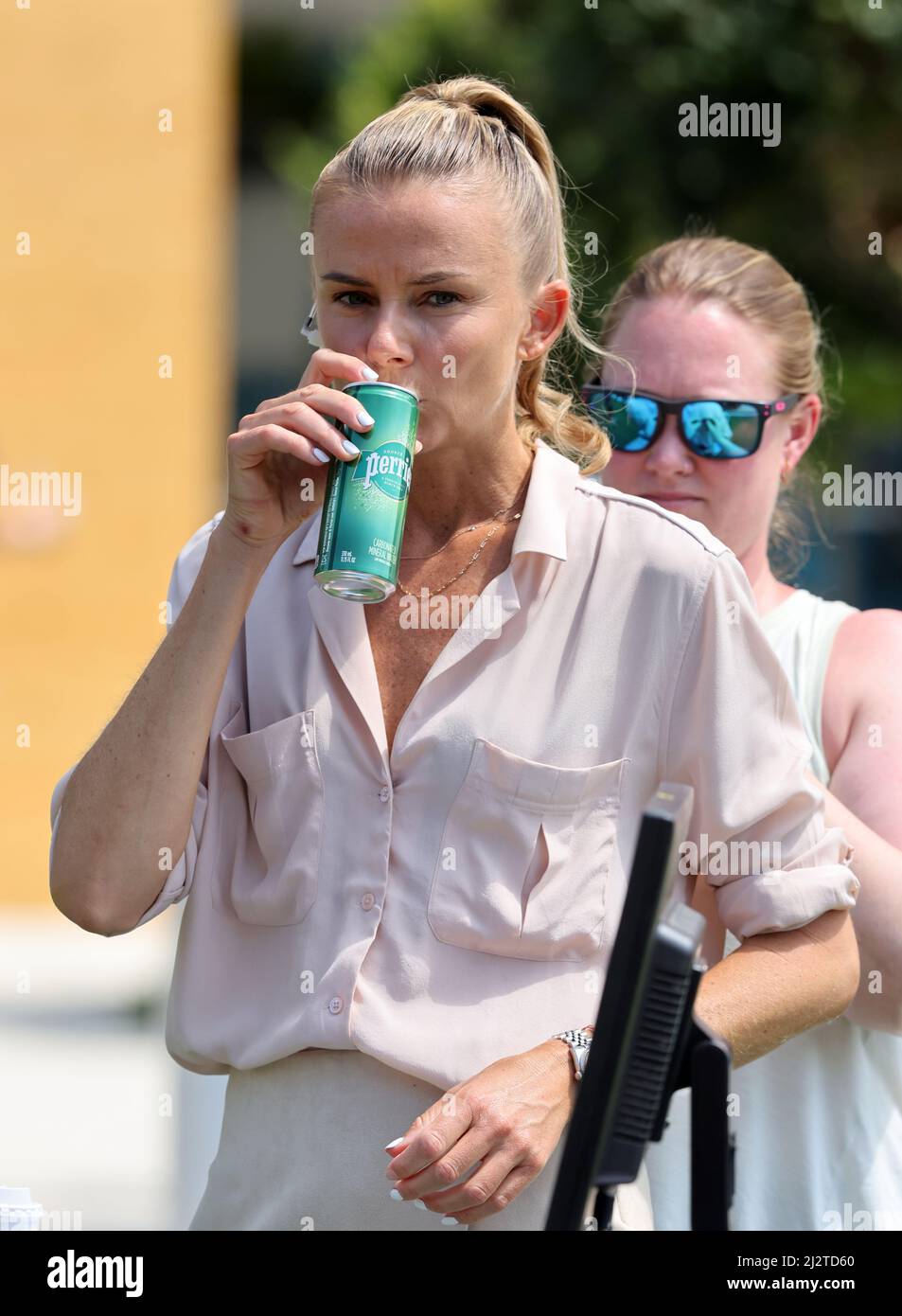 MIAMI GARDENS, FLORIDA - APRIL 03: Daniela Hantuchova at the Miami Open ...