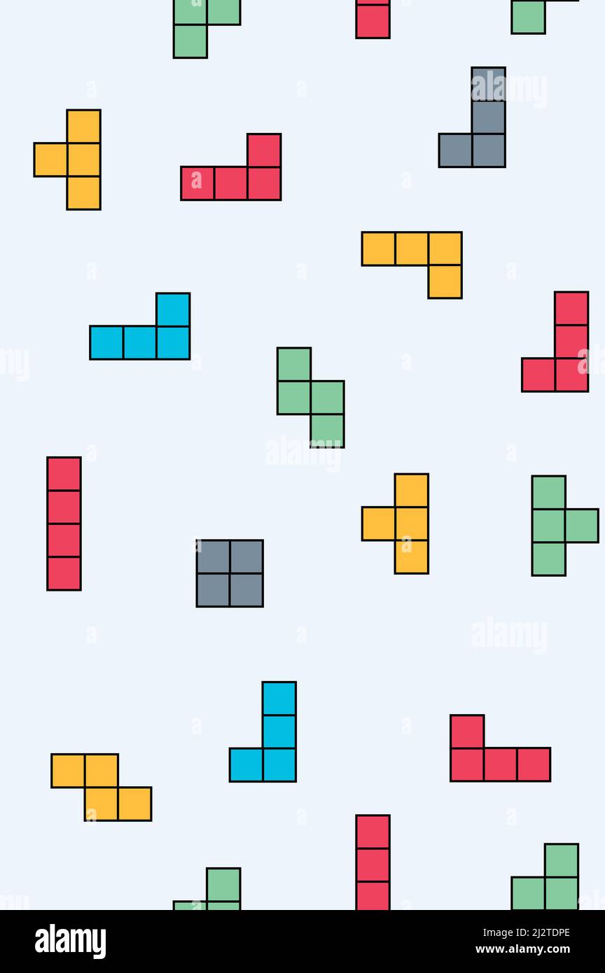 Vector retro game seamless pattern background. Video old computer game Stock Vector Image & Art ...