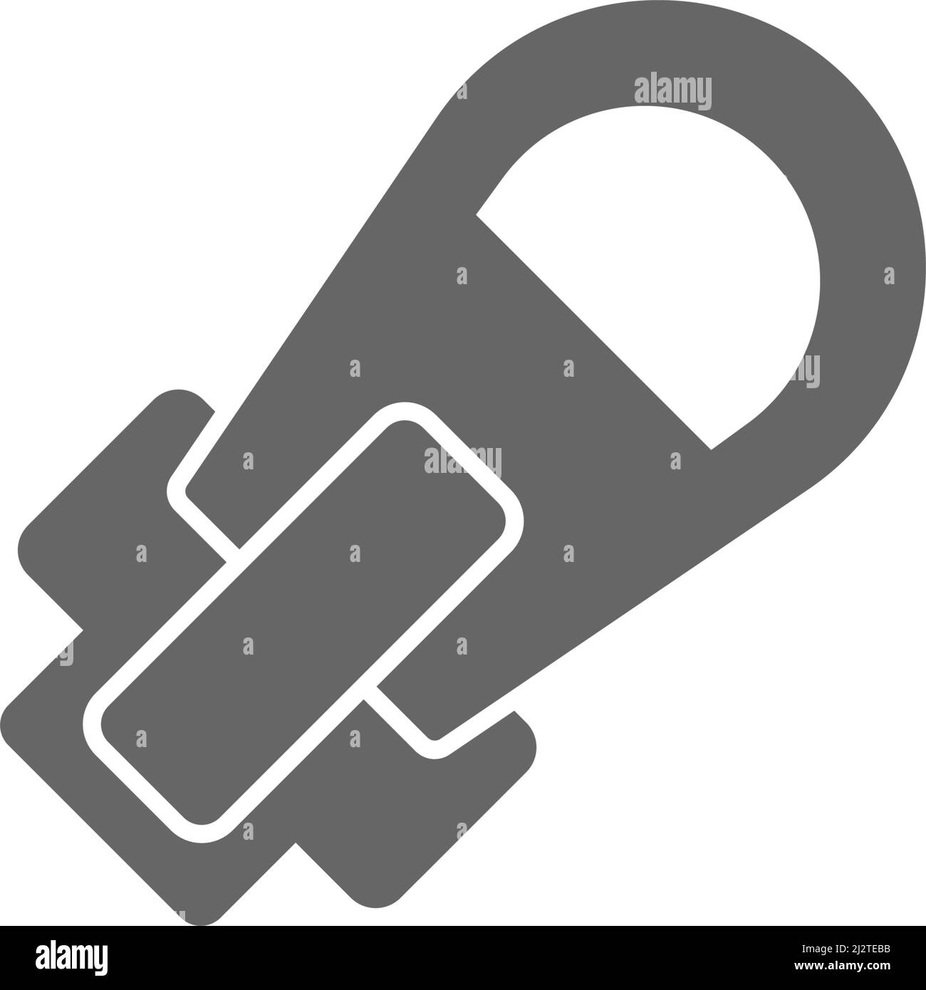 Zipper icon flat design illustration template vector Stock Vector Image ...