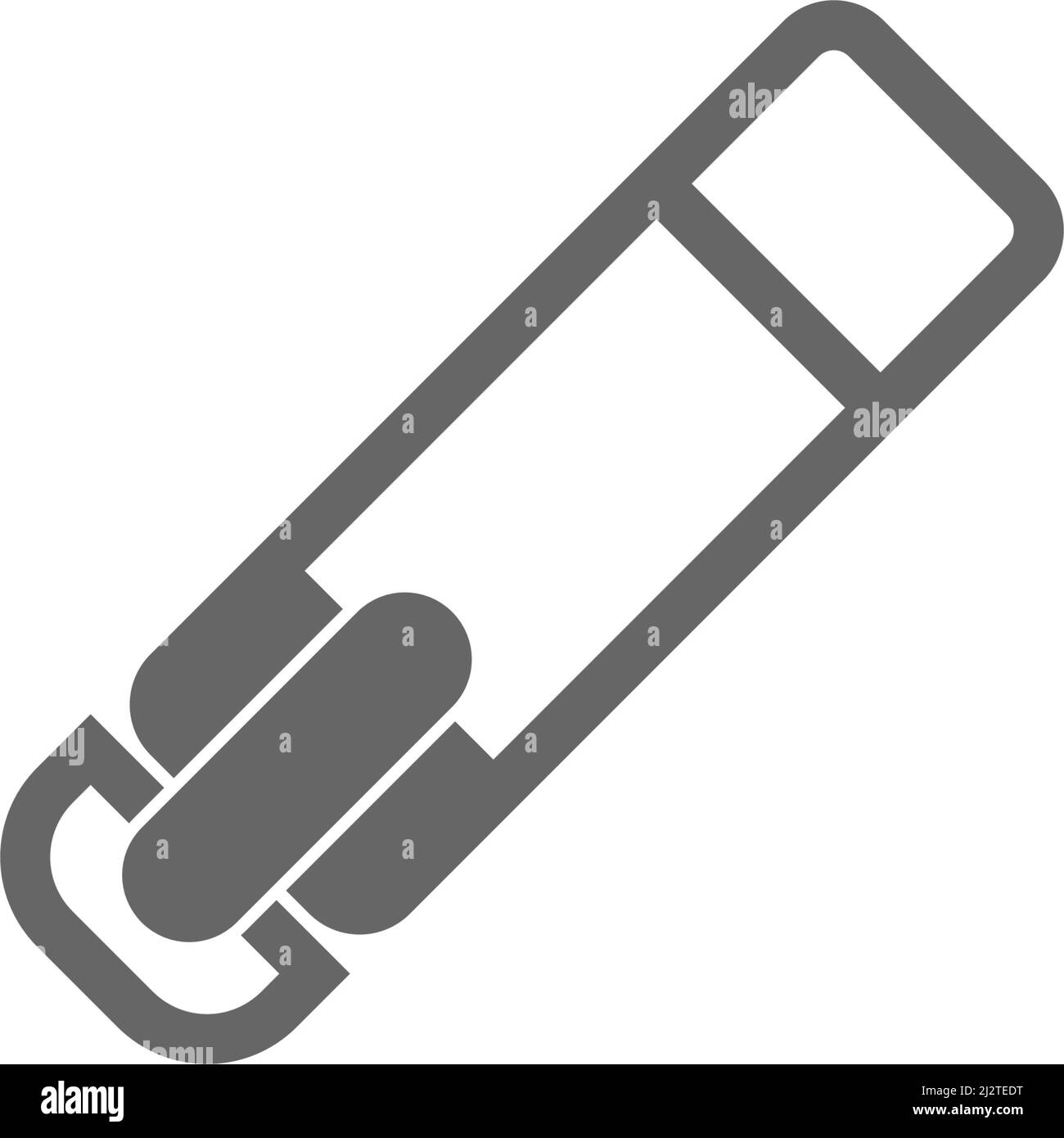 Zipper icon flat design illustration template vector Stock Vector Image ...