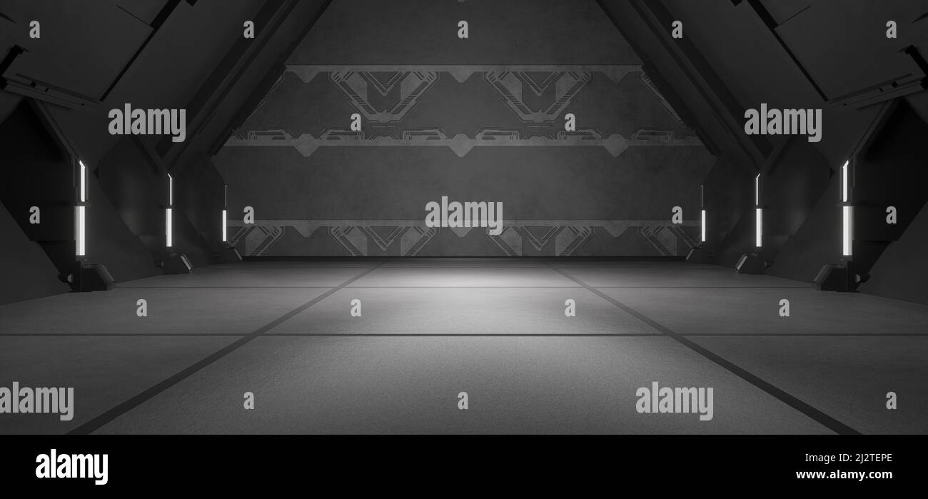 Abstract Futuristic Hangar Awesome Light Grey Colors Abstract ...