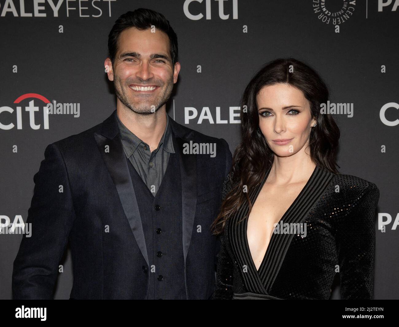 April 3, 2022, Hollywood, California, USA: Tyler Hoechlin and Bitsie ...