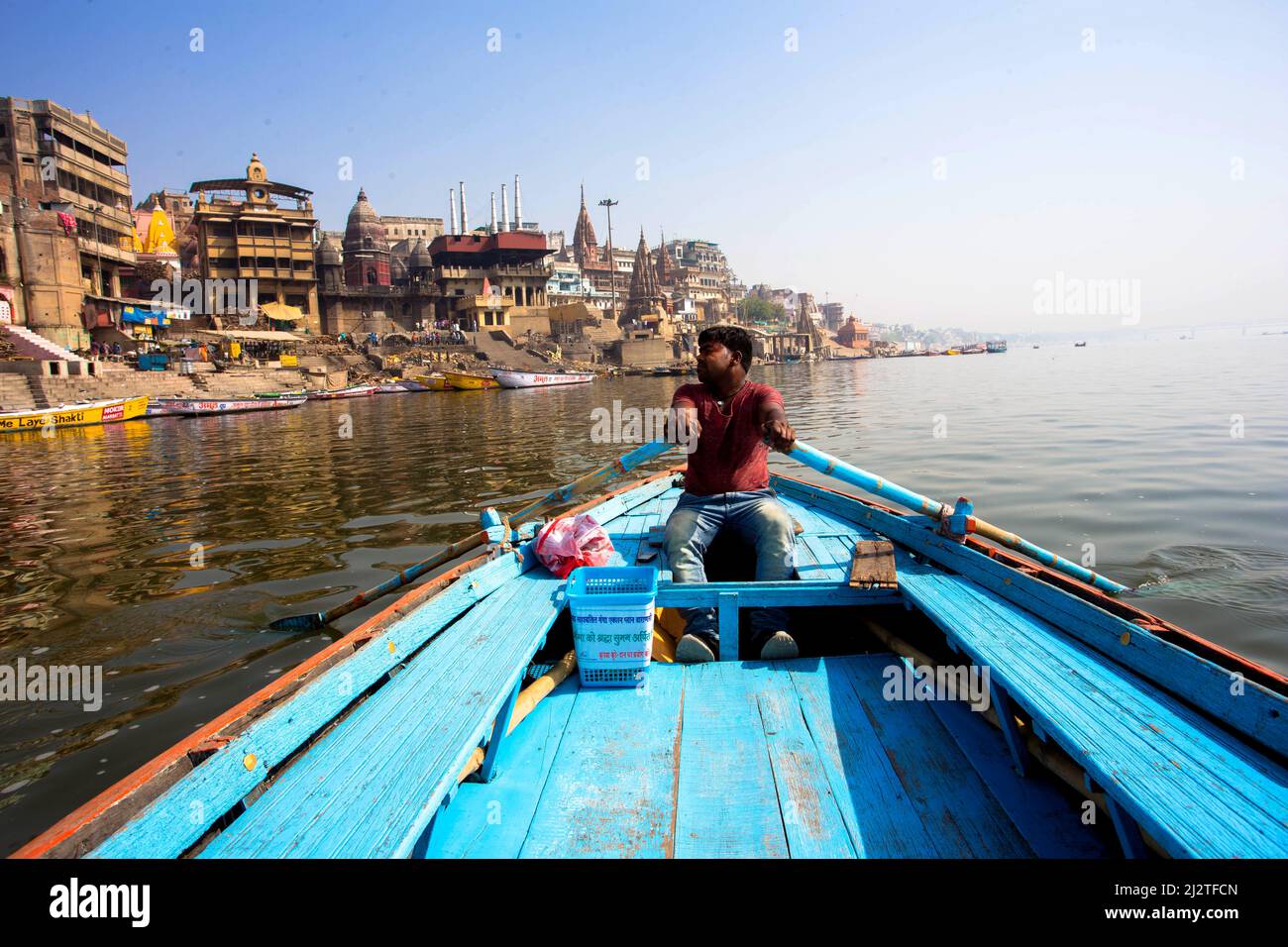 Boatman at Gangga River, Amritsar India Stock Photo - Alamy