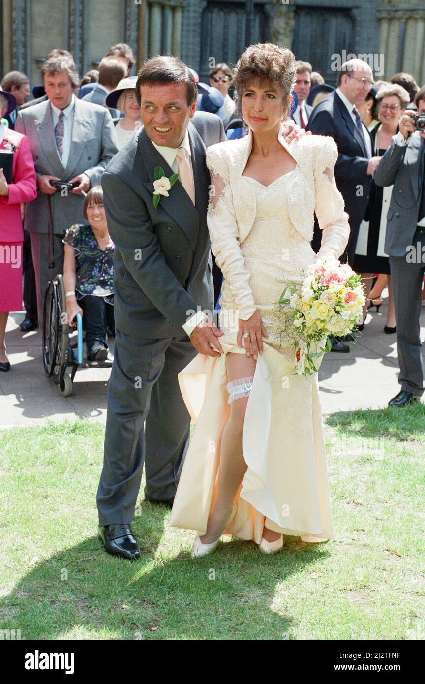 The wedding of Tony Blackburn and Debbie Thomson held at St Margaret's ...