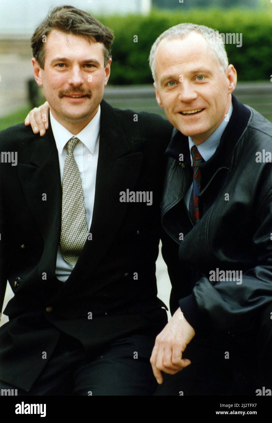 George Duggins, left, Labour Party By Election Candidate, pictured with ...