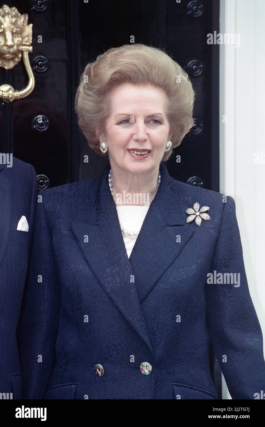 Margaret Thatcher leaving for first day in House of Lords. 30th June ...