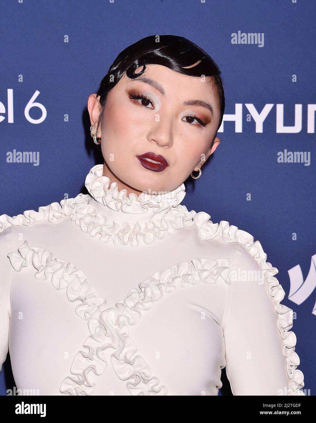 BEVERLY HILLS, CA - APRIL 02: Poppy Liu attends the 33rd Annual GLAAD ...