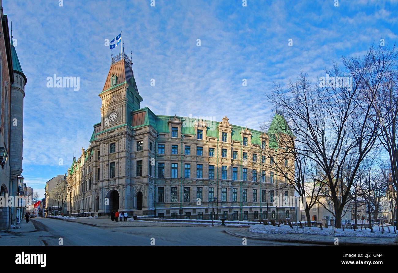 Quebec City Court House is a Second Empire style architecture located ...