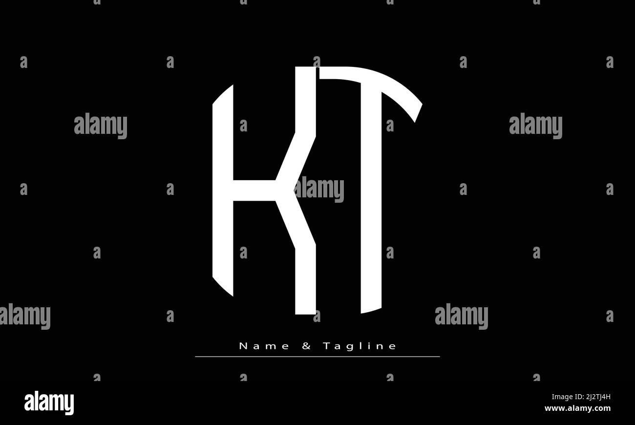 Alphabet letters Initials Monogram logo KT , TK Stock Vector Image ...