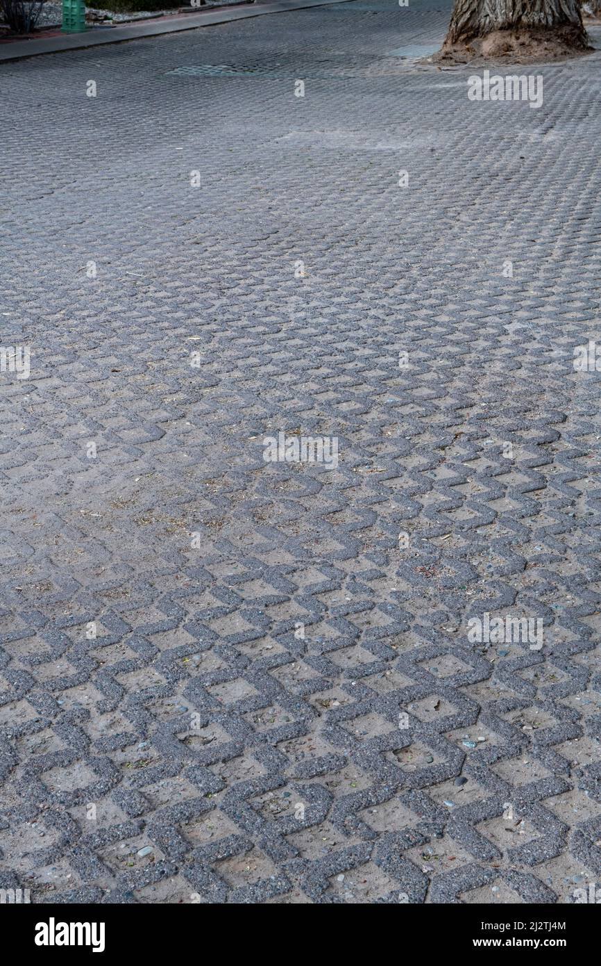 Permeable pavement on a residential city street allows stormwater ...
