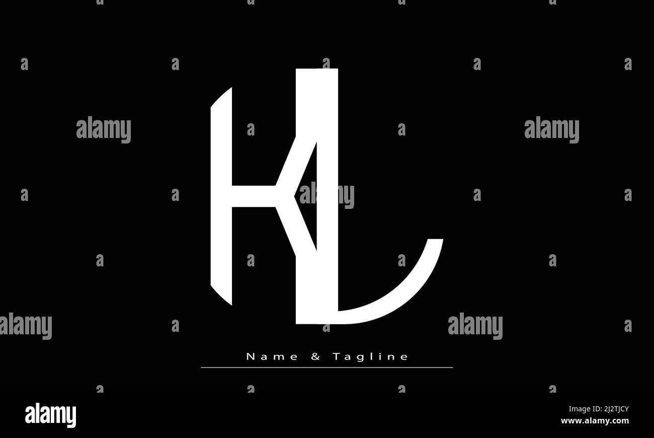Alphabet Letters Initials Monogram Logo Kl Lk Stock Vector Image