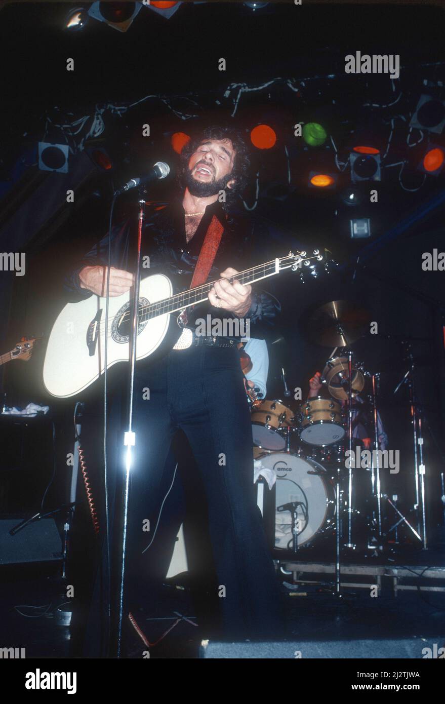 Eddie Rabbit Live in concert, performing circa 1980 Credit: Jeffrey ...