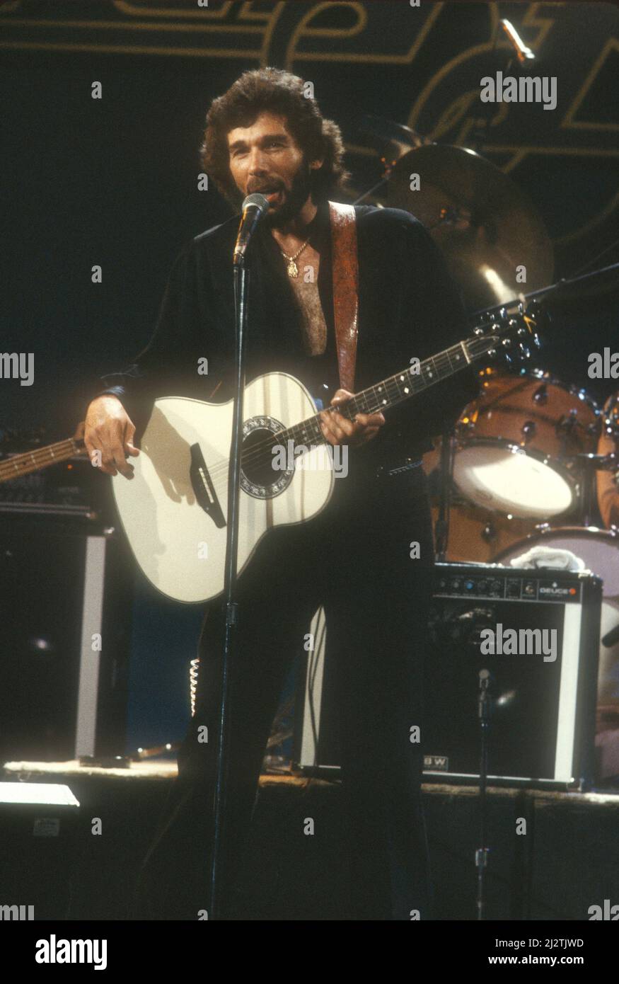 Eddie Rabbit Live in concert, performing circa 1980 Credit: Jeffrey ...
