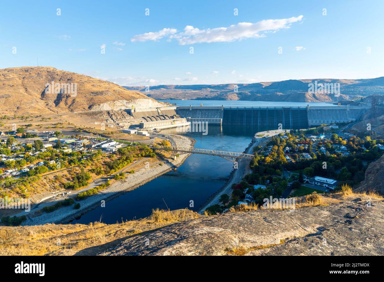 Grand Coulee Dam and Columbia River Stock Photo - Alamy