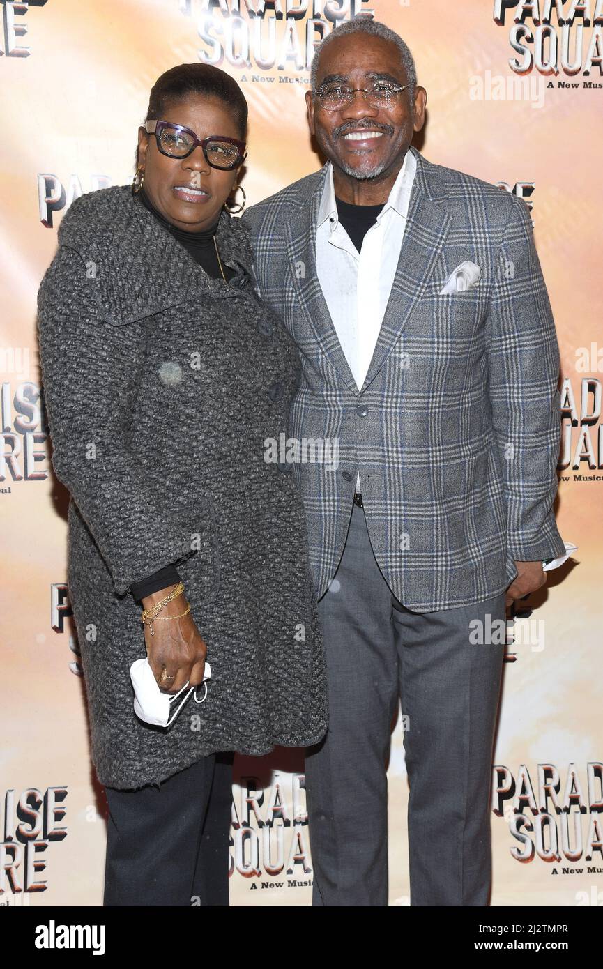 New York, USA. 03rd Apr, 2022. (L-R) Marie Meeks and Congressman ...