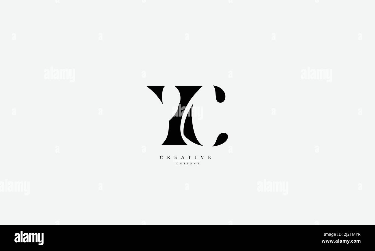 Alphabet letters Initials Monogram logo YC CY Stock Vector Image & Art ...