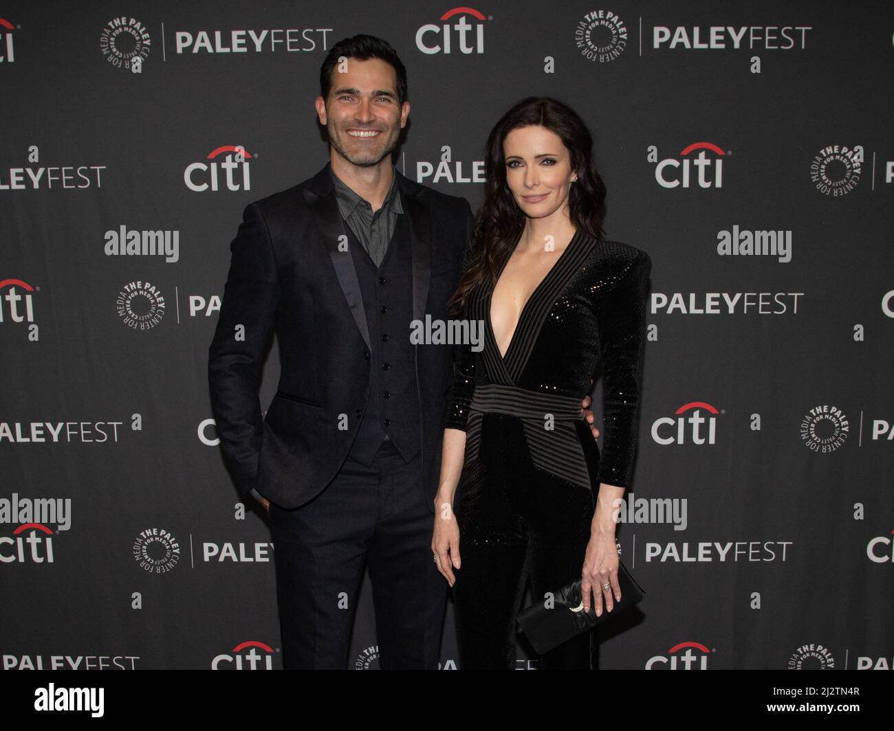 Los Angeles, California, USA. 03rd Apr, 2022. Tyler Hoechlin and Bitsie ...