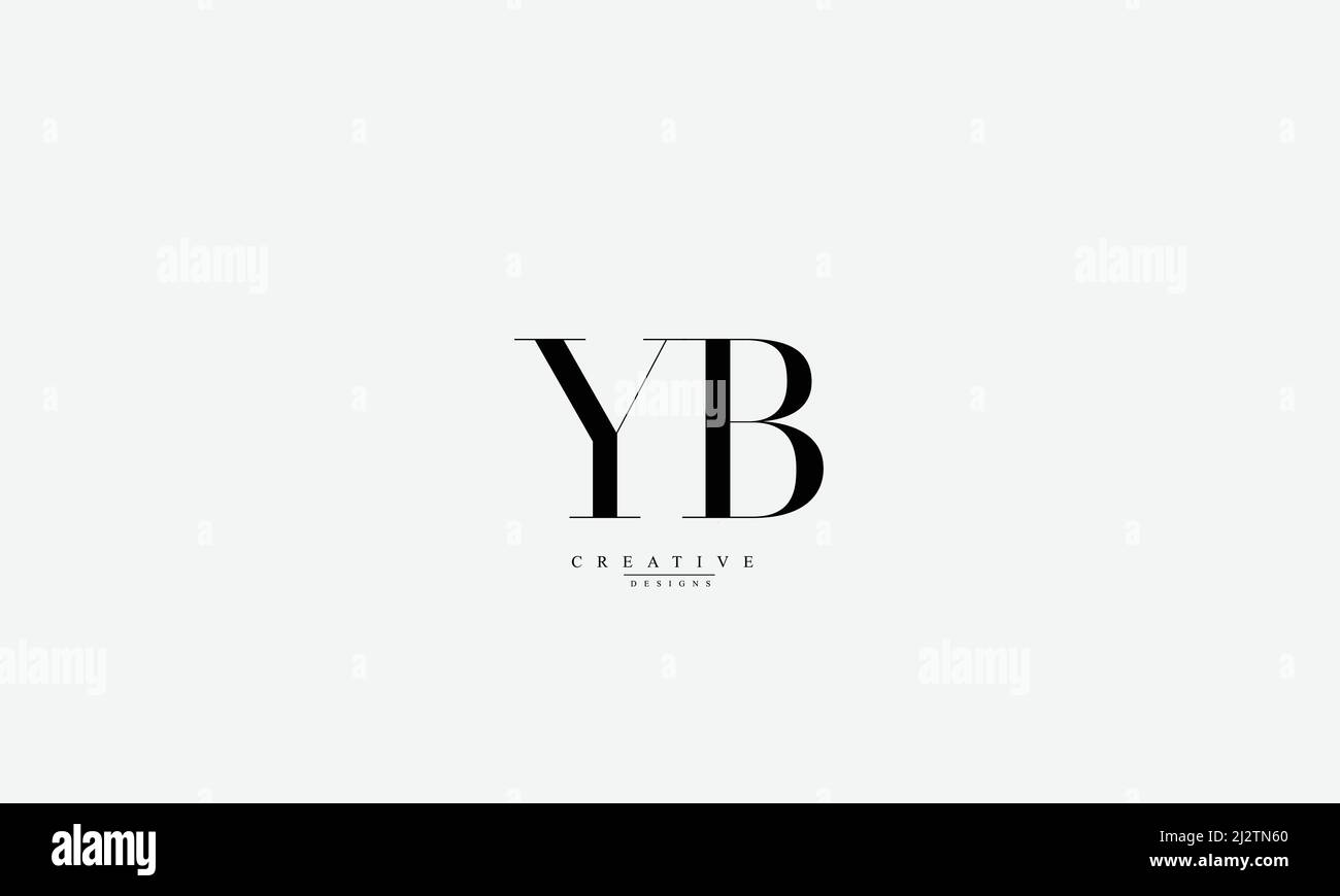 Alphabet letters Initials Monogram logo YB BY Y B Stock Vector Image ...