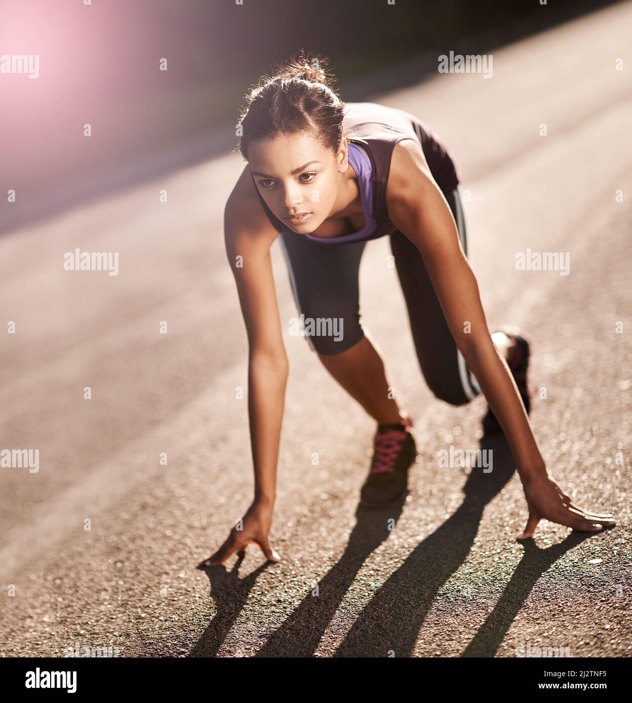 The body achieves what the mind believes. Shot of a young woman in the ...
